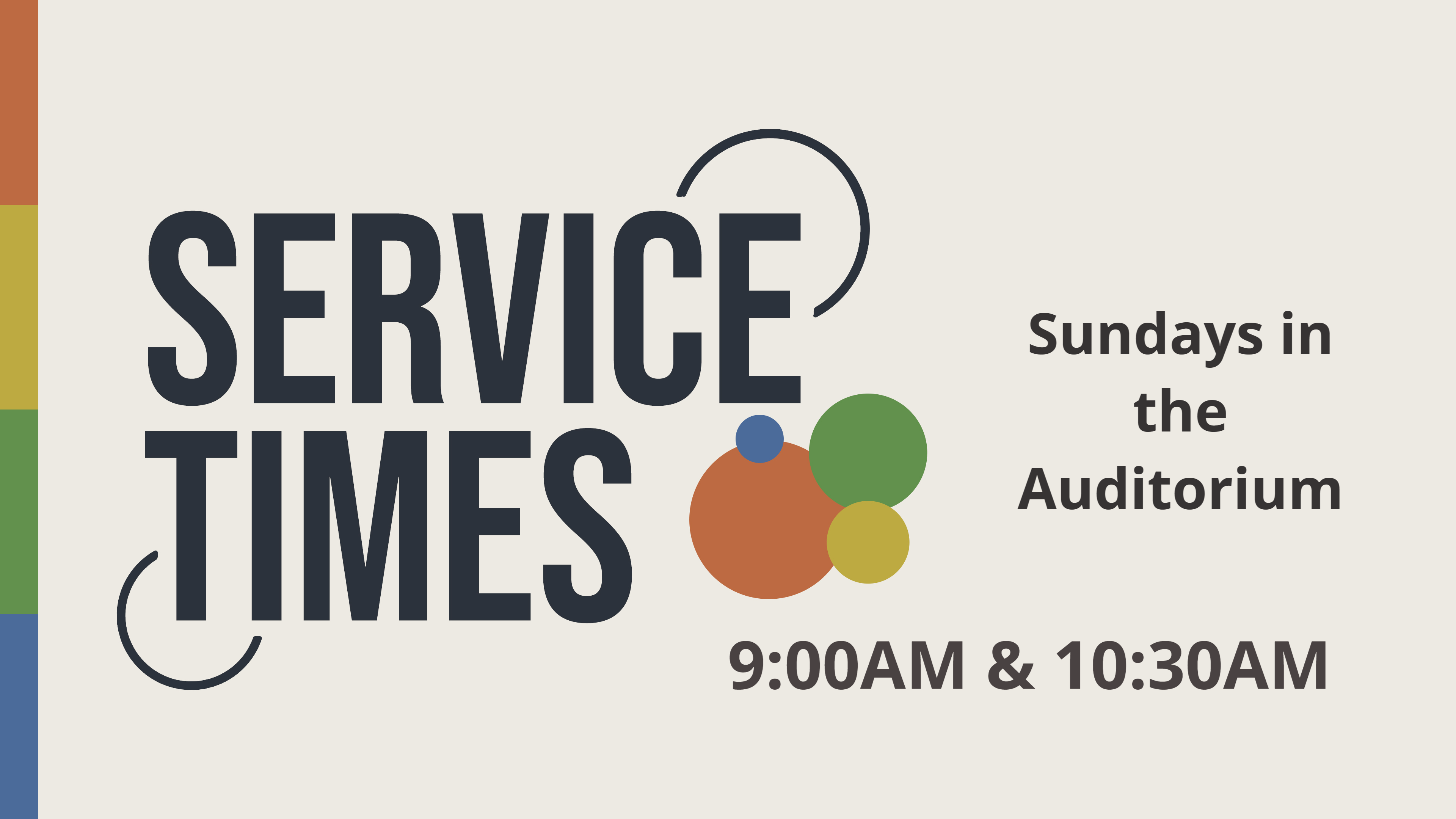 Events from April 24 – March 16 – Church of the Cove